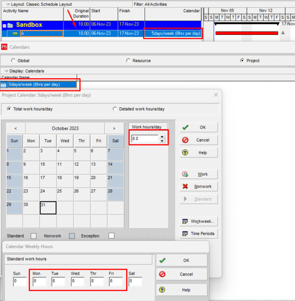 Understanding the Impacts of Primavera P6 Calendars on Activity ...